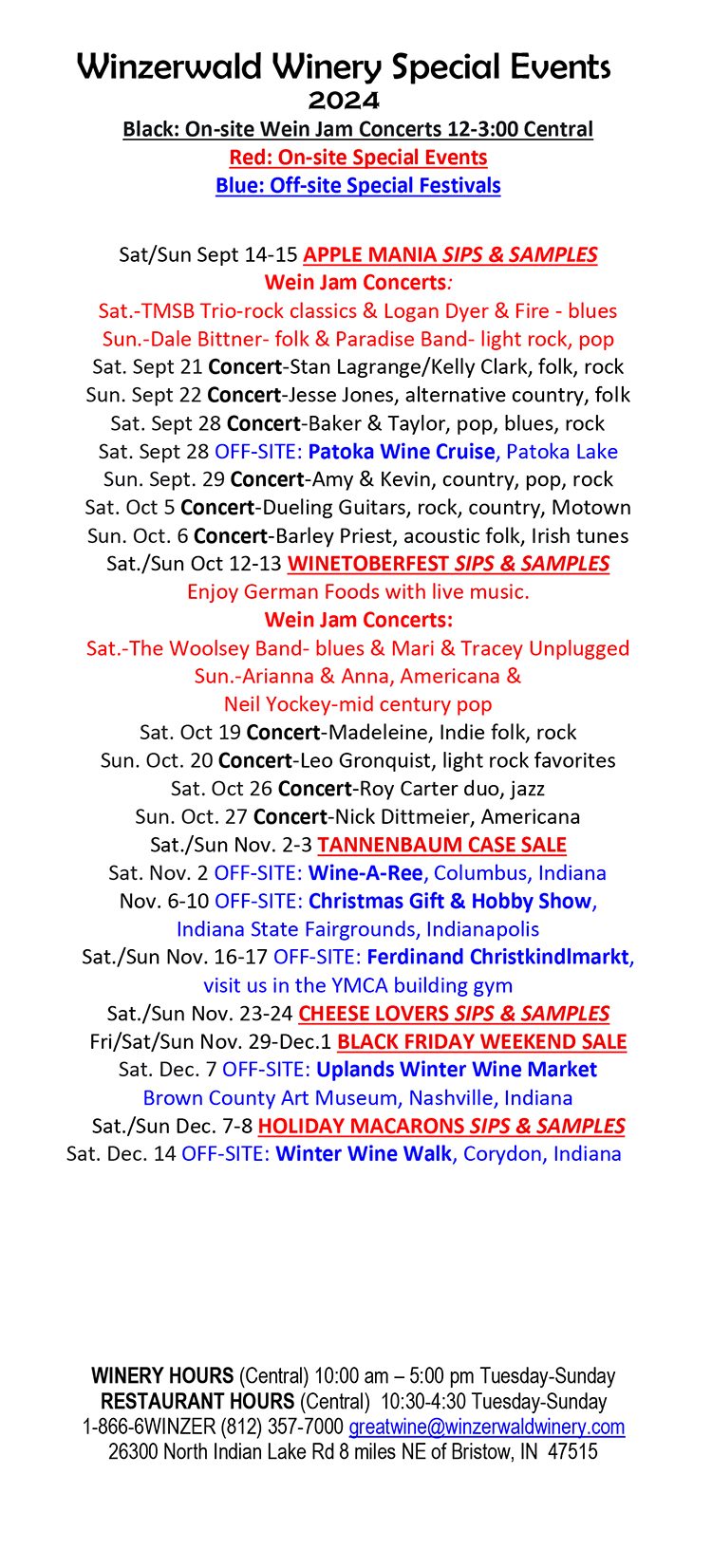 News & Events – Winzerwald Winery